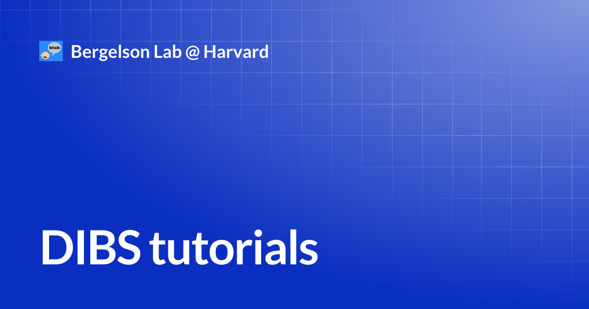DIBS tutorials | Bergelson Lab @ Harvard